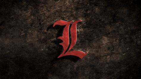 Death Note L Logo Wallpapers Top Free Death Note L Logo Backgrounds