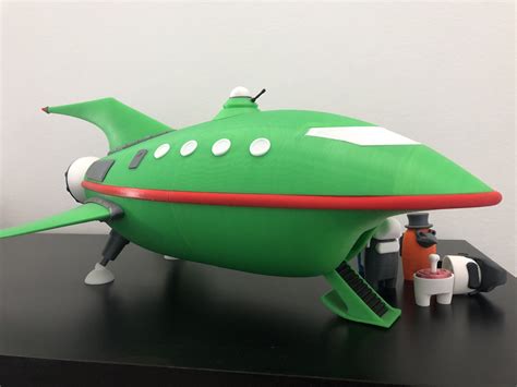 免费 3d 文件 Futurama Planet Express Ship Model 🪐 ・可下载对象和 3d 打印・cults
