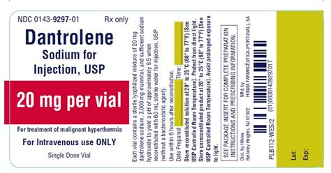 Ndc 0143 9297 Dantrolene Dantrolene