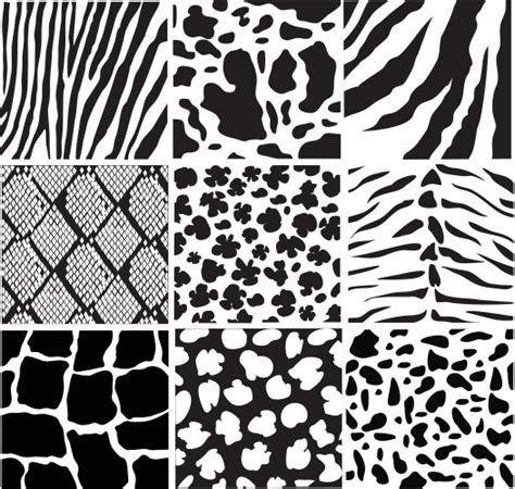 Snake Python Skin Texture Seamless Pattern Black Vector Image