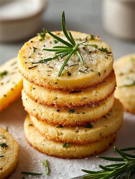 Savory Rosemary Shortbread Cookies For Gourmet Snacking Bliss Recipes