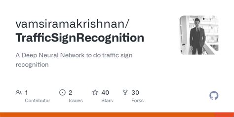Github Vamsiramakrishnan Trafficsignrecognition A Deep Neural Network To Do Traffic Sign