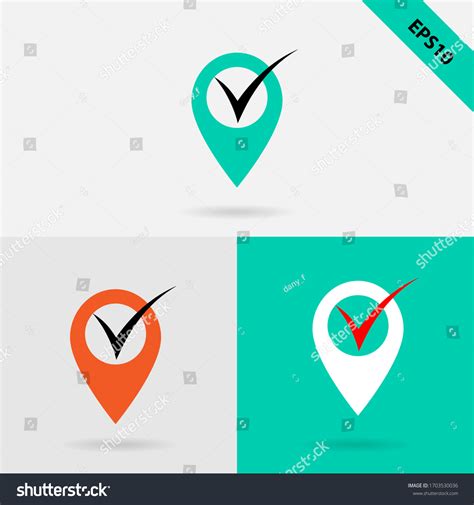 Check Mark Logo Isolated Vector Simple Stock Vector Royalty Free