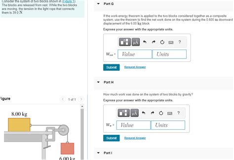 Solved Consider The System Of Two Blocks Shown In Figure Chegg