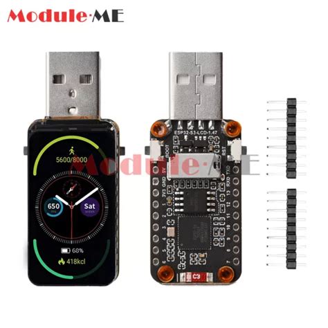 147 Lcd Esp32 S3 Wifi Bluetooth Development Board I2c Spi Usb Serial