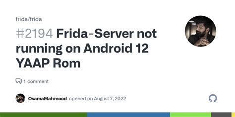 Frida Server Not Running On Android YAAP Rom Issue Frida Frida GitHub