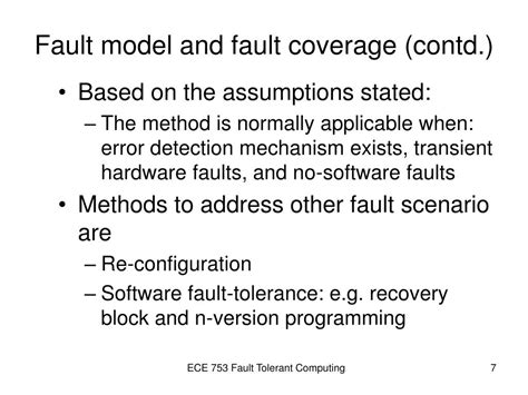ppt ece 753 fault tolerant computing powerpoint presentation free