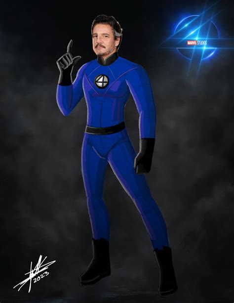 Mr Fantastic Pedro Pascal Concept Art By Joancarrington14 On