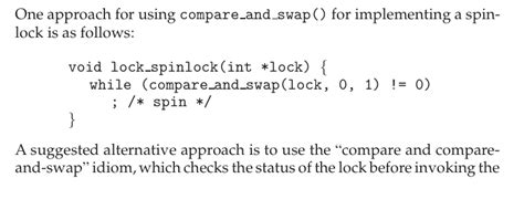 solved one approach for using compare and swap for