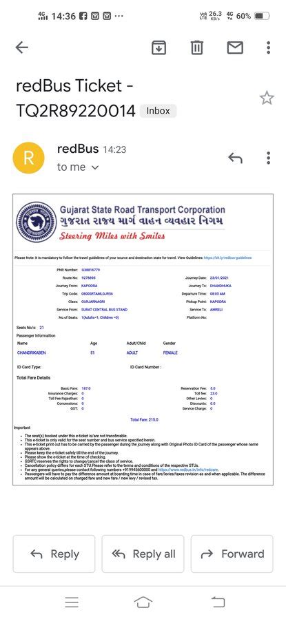 Gujarat State Road Transport Corporation [gsrtc] — Bus Not Stopped At Point