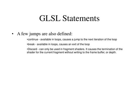Ppt Opengl Shading Language Powerpoint Presentation Free Download