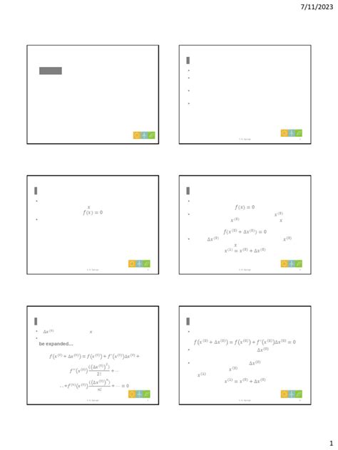7 Eee 2511 Newton Raphson 2 Pdf Analysis Mathematics