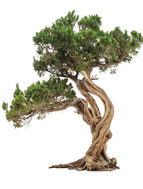 Twisted Juniper Tree With Lush Green Foliage 49238973 Png