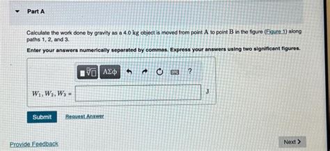 Solved Of Calculate The Work Done By Gravity As A Kg Chegg