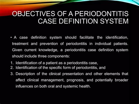 Classification Of Periodontal Disease 2017 Pptx