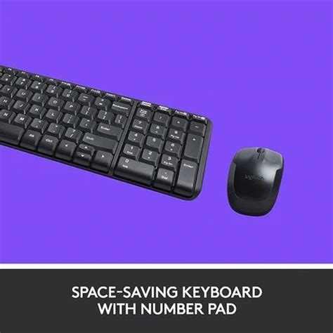 Logitech Mk220 Compact Wireless Keyboard Mouse Combo At ₹ 1250piece