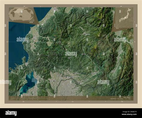 U Prefecture Of Japan High Resolution Satellite Map Locations And