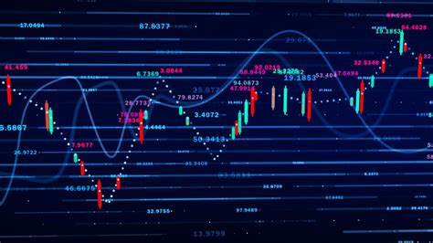 주식 시장의 추상 촛대 차트 그래픽 디자인에 사용하기 위한 금융 투자 개념 동적 거래 흐름 구조 3d 렌더링 프리미엄 사진