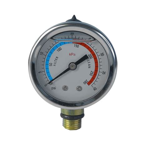 Pressure Gauge Maximum 40 Psi Indication Stainless Steel Casing Winwinpoolshop