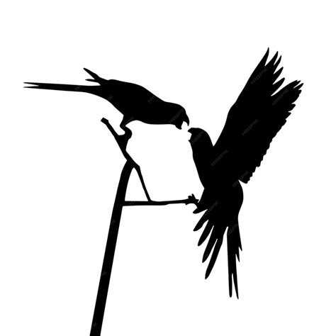 Premium Vector Silhouette Flying Bird
