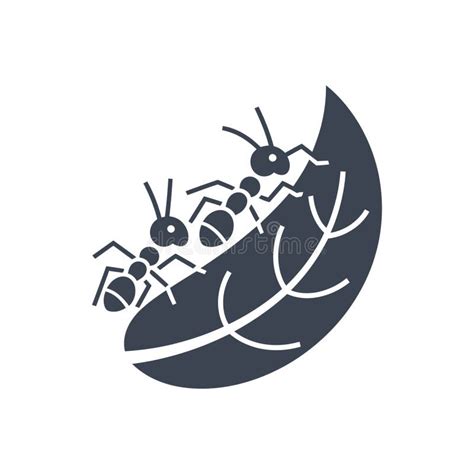 Ants Marching Leaf Icon Stock Illustrations 11 Ants Marching Leaf