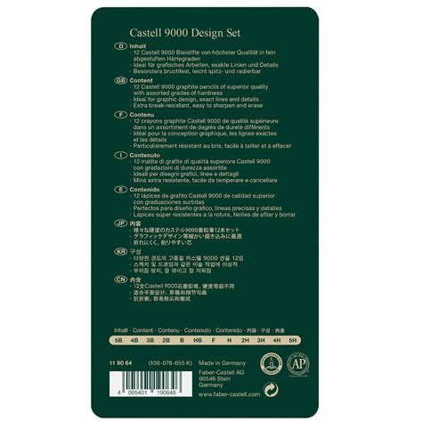 Castell 9000 - Design set with 12 pencils - buy now on architekturbedarf.de