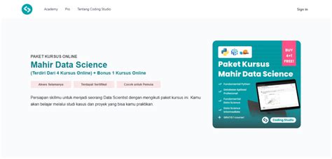 10 Kursus Data Science Online Terbaik Gratis Berbayar