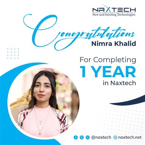 Nimra Khalid On Linkedin Thank You Naxtech For Acknowledging The