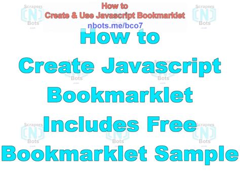 How To Create Javascript Bookmarklet 📀 Step By Step Instructions How