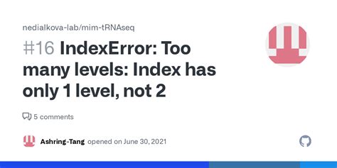 Indexerror Too Many Levels Index Has Only 1 Level Not 2 · Issue 16 · Nedialkova Labmim