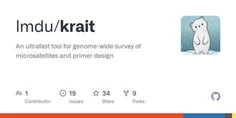 GitHub Lmdu Krait An Ultrafast Tool For Genome Wide Survey Of Microsatellites And Primer Design