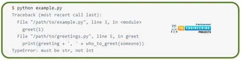 Python Traceback The Engineering Projects