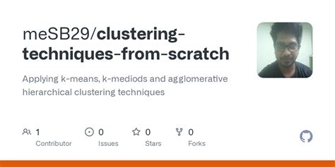 GitHub MeSB Clustering Techniques From Scratch Applying K Means K Mediods And