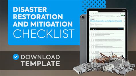 Disaster Restoration And Mitigation Checklist Free Download