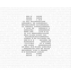 Bitcoin Symbol Binary Code Royalty Free Vector Image