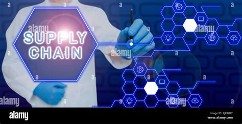 Handwriting Text Supply Chain Business Overview System Of Organization And Processes From