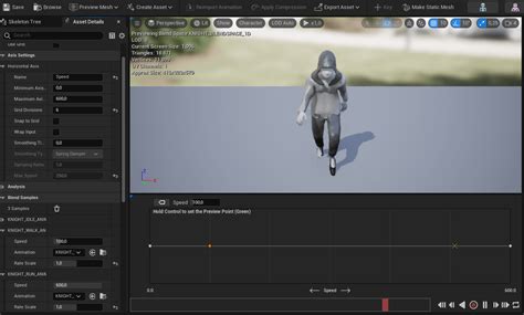 having trouble setting up the walking to run animation please help