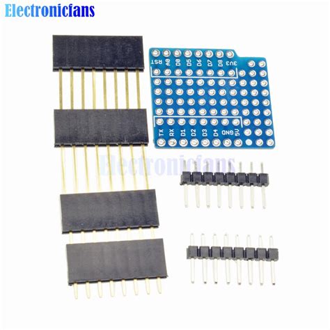 Semiconducteurs Et Transistors Kits De Développement Protoboard Shield For Wemos D1 Double Sided