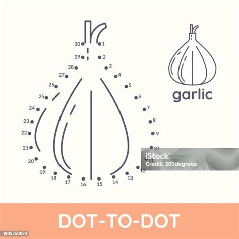 점을 점 재미있는 게임 만화 마늘 양파 운동에 연결합니다 미취학 아동과 어린이를 위한 색칠 교육 게임 과일과 야채 레저 활동