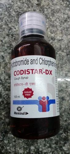 Codistar Dx Cough Syrup Packaging Size 100 Ml At ₹ 10250bottle In Marthandam Id 2854752030688