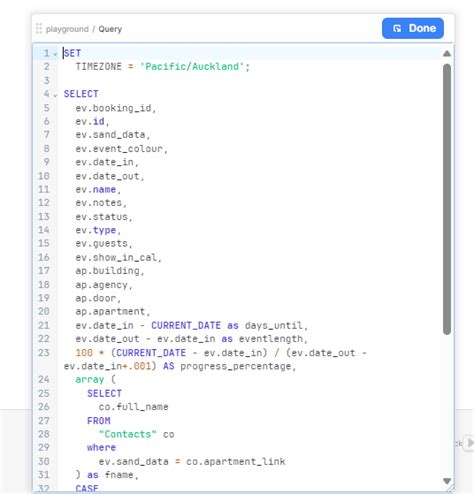 working out the amount of days between 2 columns 💬 app building