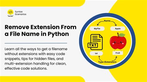 How To Remove Extension From File Name In Python Syntax Scenarios