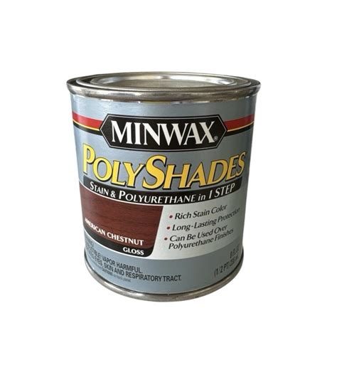 Minwax Polyshades Stain And Polyurethane American Chestnut Gloss 12pt