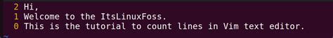 How To Show Line Numbers In Vim Vi Its Linux Foss How To Show Line Numbers In Vim Vi Its Linux Foss
