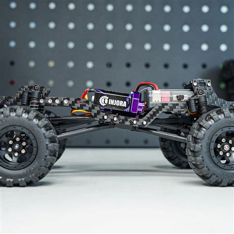 Injora Universal Lcg Carbon Fiber Chassis Frame Kit For 124 Scx24