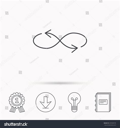 Shuffle Icon Mixed Arrows Sign Randomize Stock Vector Royalty Free