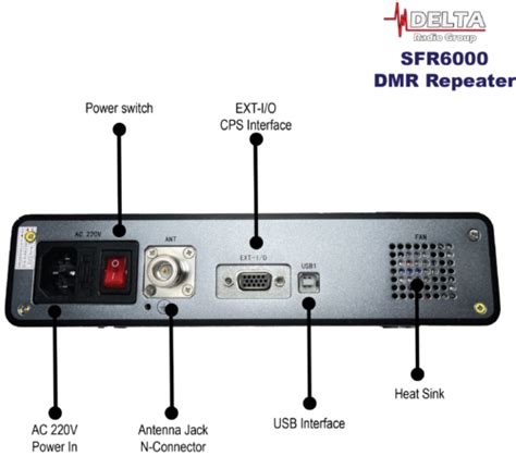 Delta Sfr6000 Single Frequency Dmr Repeater