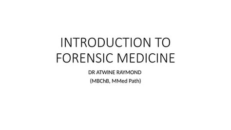 1introduction To Forensic Medicinepptx