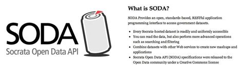 Soda The Socrata Open Data Api