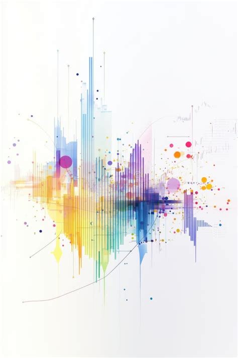Colorful Abstract Sound Wave Visualization With Vibrant Gradients And Geometric Shapes